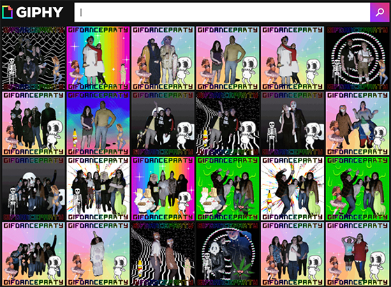 GIF DANCE PARTY INSTALLATION